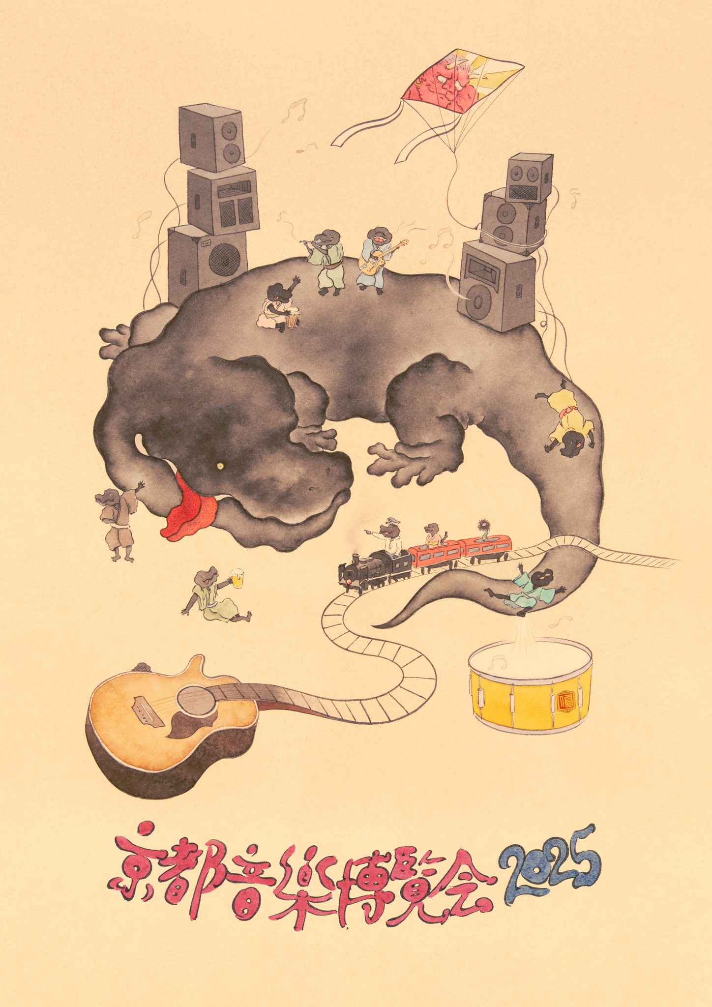 「京都音楽博覧会2025 in 梅小路公園」 第1弾出演アーティスト発表＆メインビジュアル公開！ : くるり / QURULI